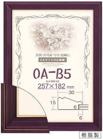 ネオ光輝(0142) OA-B5 賞状額縁 樹脂製 257×182mm OA額 - 額縁 - 激安通販 | 額のまつえだ / 油彩・水彩・デッサン額縁専門店
